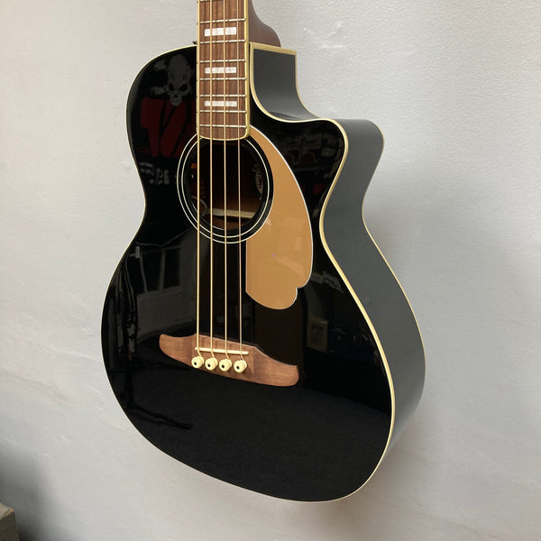 Fender Kingman Acoustic Electric Bass Black Used - Guitars on Main